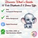 14 Watercolor Elephant Clipart Bundle, Pink & Blue Elephant PNG, JPG ...