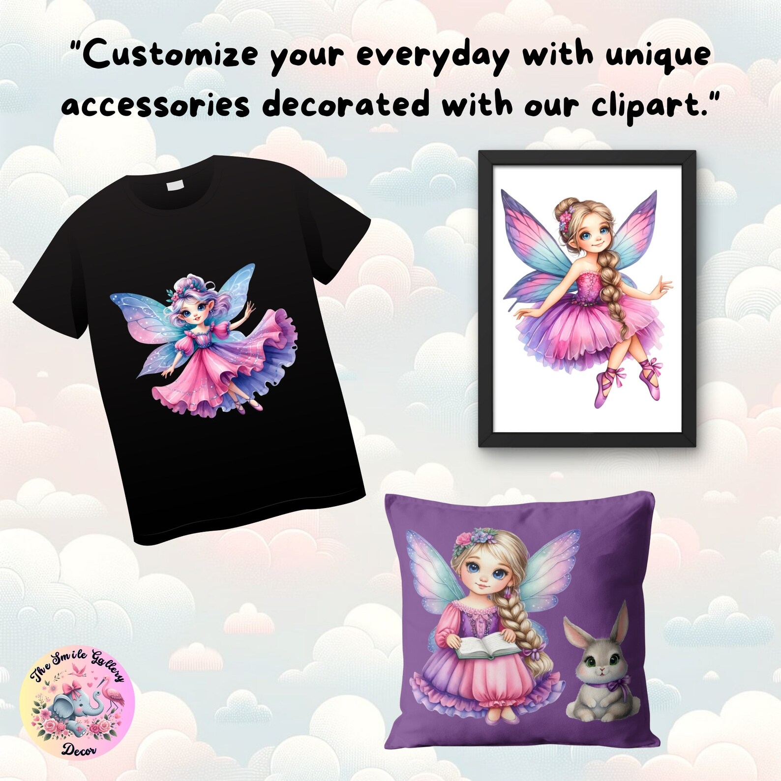 12 Watercolor Cute Fairies Clipart Bundle, Fairy PNG, JPG Files ...