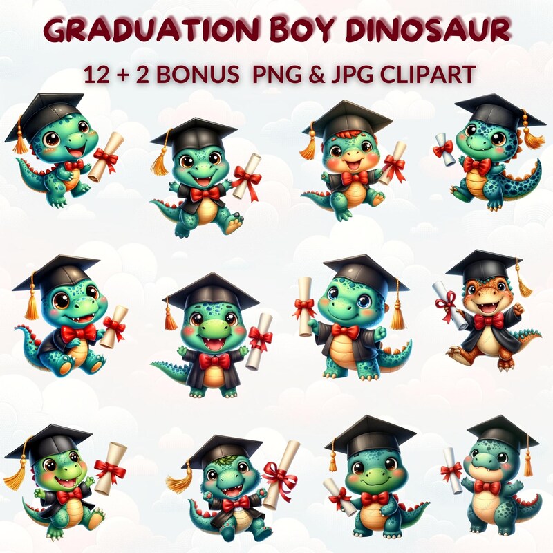 Dinosaur Graduation - Etsy