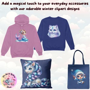 Winter Fantasy Clipart Bundle, 16 PNG & JPG With 2 Bonus, Magical ...