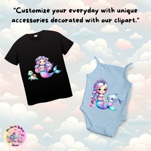 12 Watercolor Mermaid Clipart Bundle, Cute Mermaid PNG, JPG Files ...