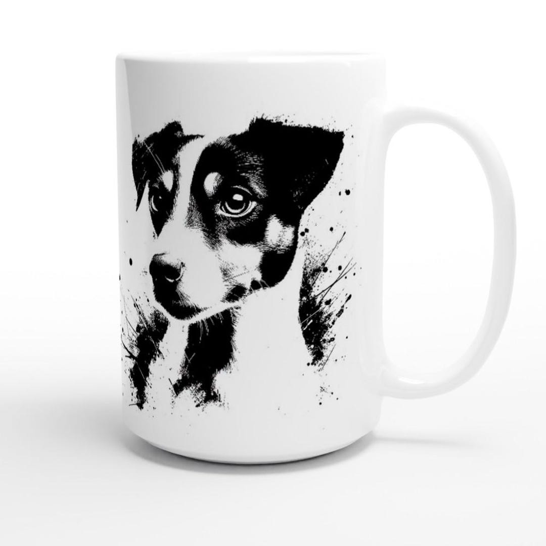 Large Jack Russell Terrier White 15oz Ceramic Mug - Etsy