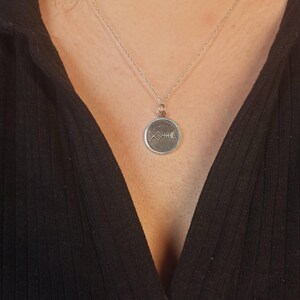 Moon Phases Necklace, Moon Cycles Pendant, Silver Sirius Star and Lunar ...