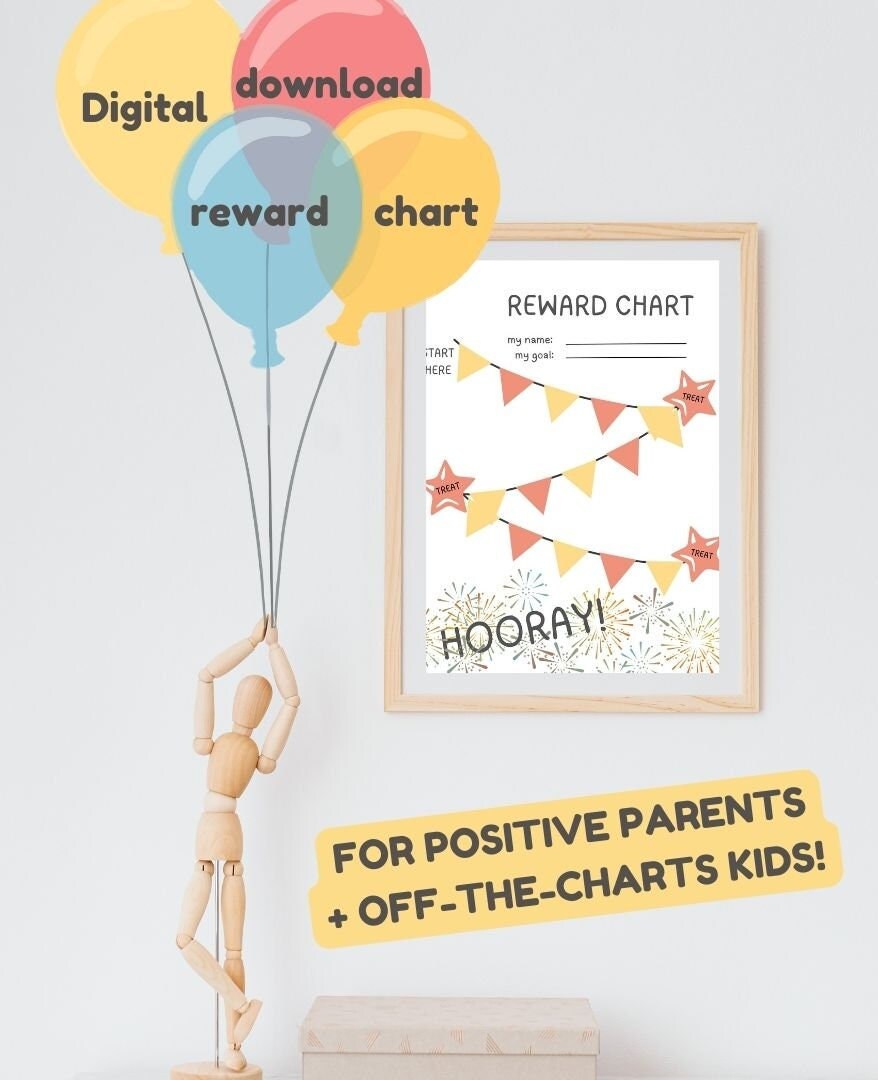 Reward Chart for Kids Digital Download Allowance Chart Printable ...