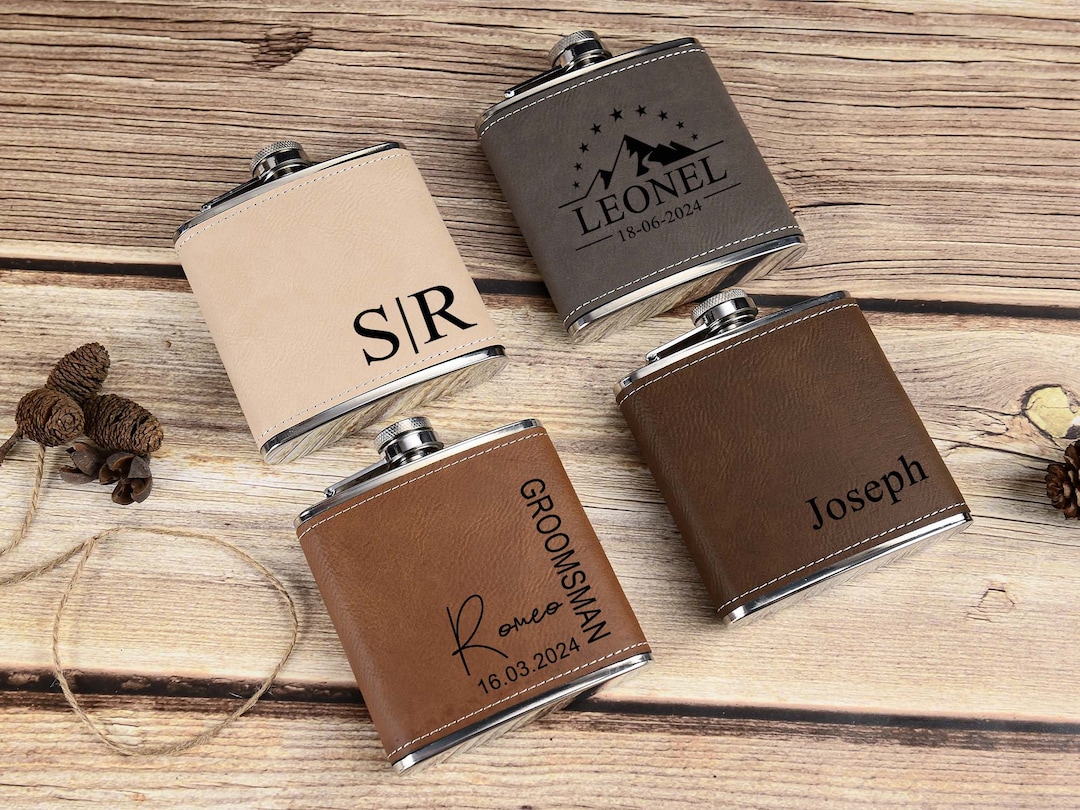 Groomsmen Flasks,personalized Flask,groom Gift Ideas,custom Engraved ...