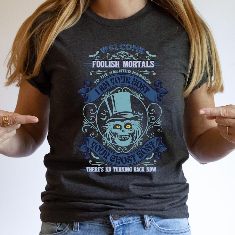 Funny the Haunted Mansion Hatbox Ghost I Am Your Host T-shirt, Foolish ...