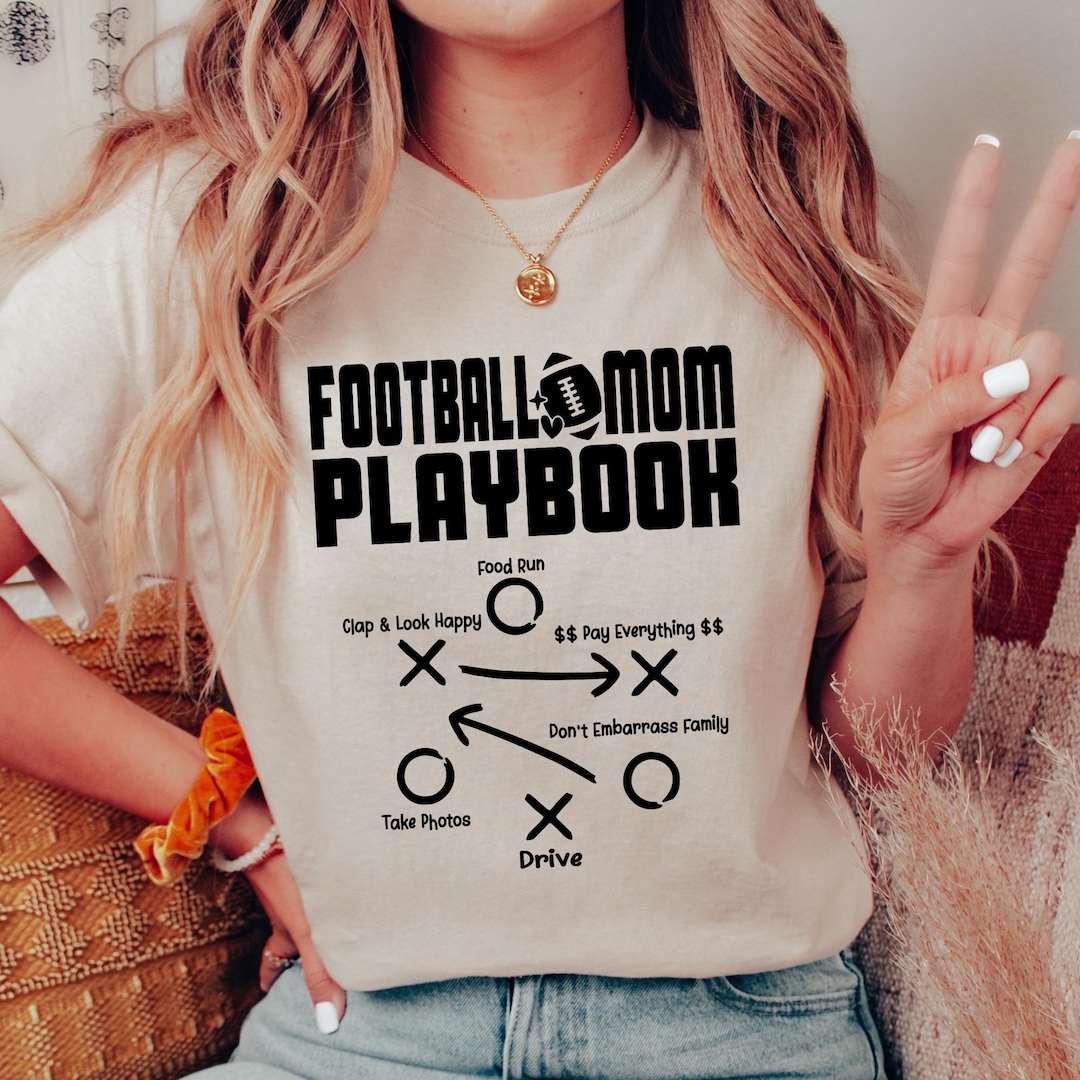 Football Mom Playbook Shirt, Football Mama Shirt, Sports Mom Shirt, Football Mom Shirt, Gift for ...