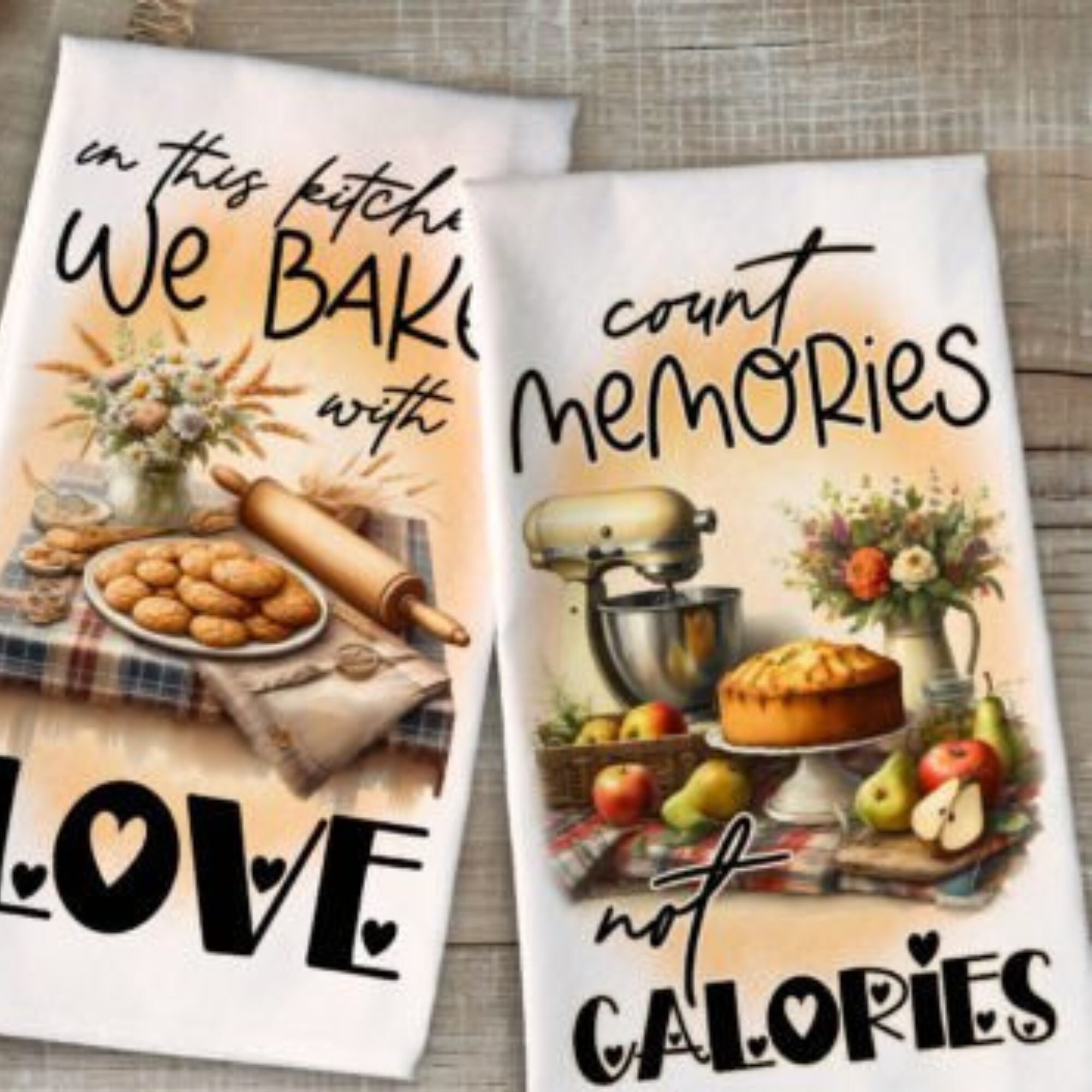 Kitchen Towels Sublimation Bundle - Etsy