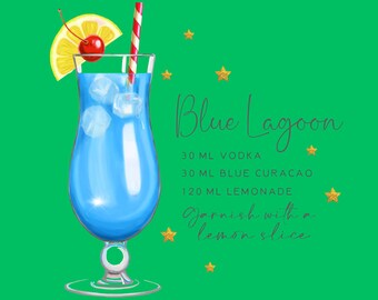 Cocktails Recipe SVG Bundle, Cocktail Recipe Svg, Cocktail Recipe for ...