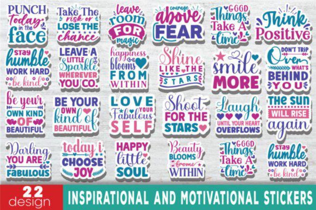 Inspirational & Motivational Digital Stickers - Etsy