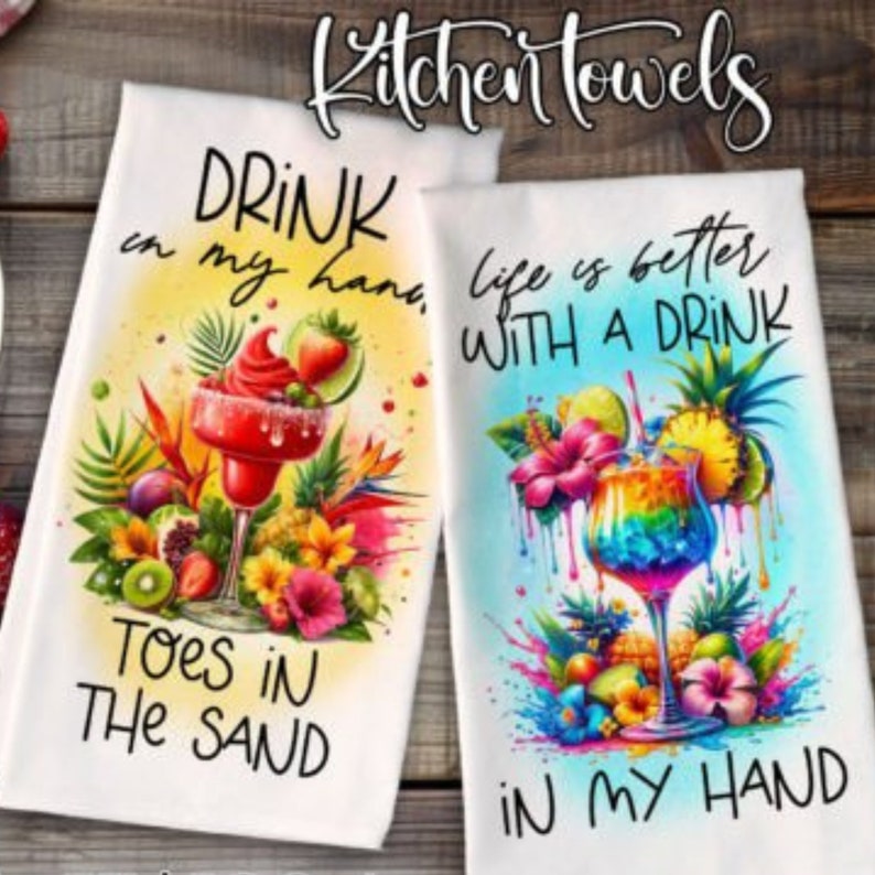 Kitchen Towels Sublimation Bundle - Etsy