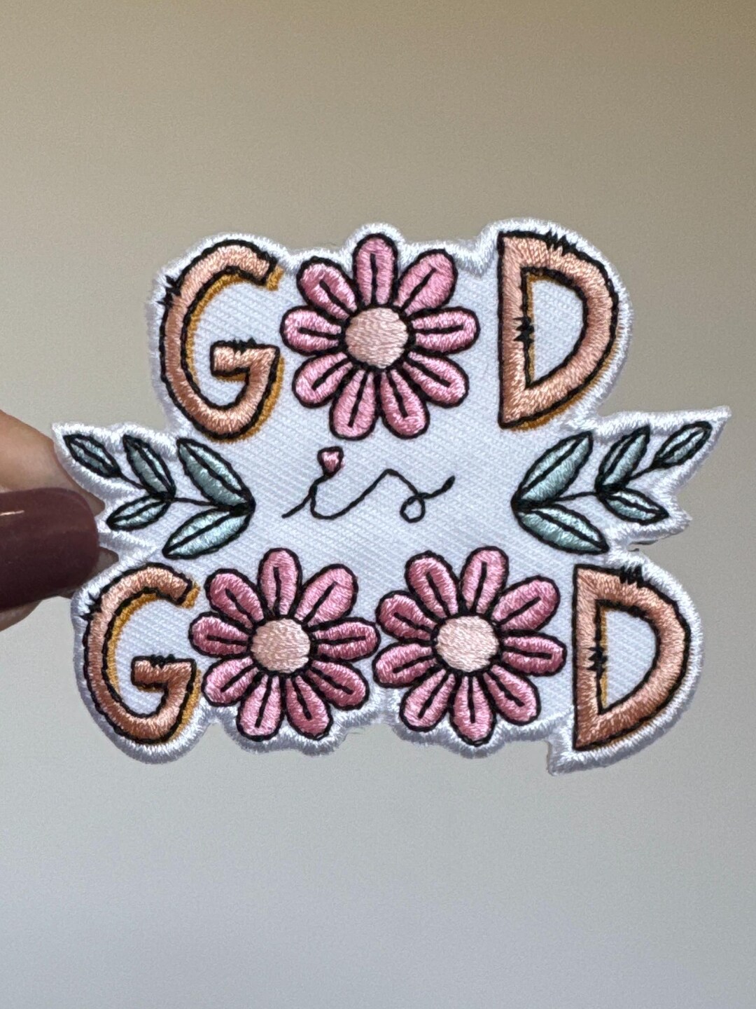 God is Good White Iron on Patch - Etsy