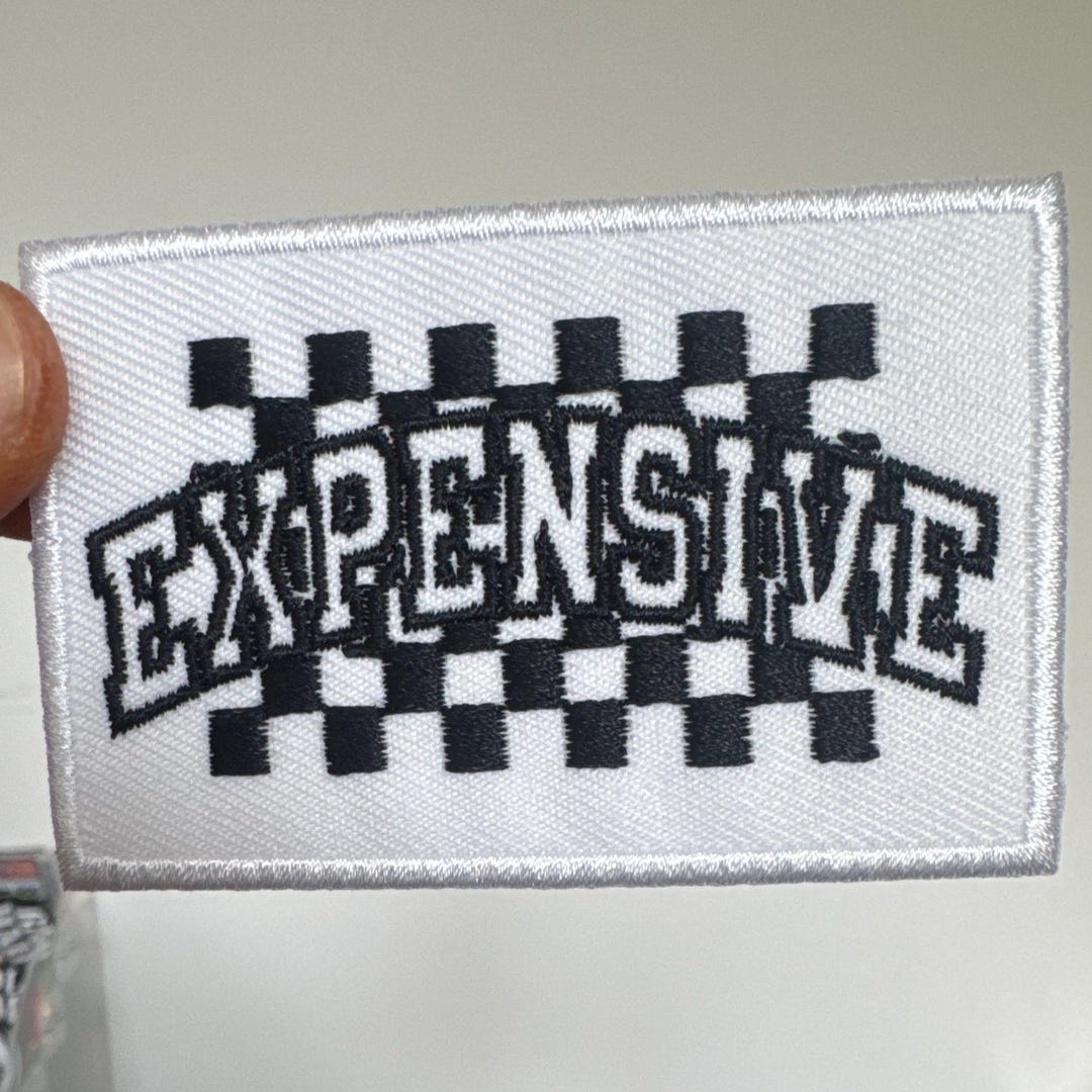 Expensive Black & White Checkered Iron on Patch - Etsy