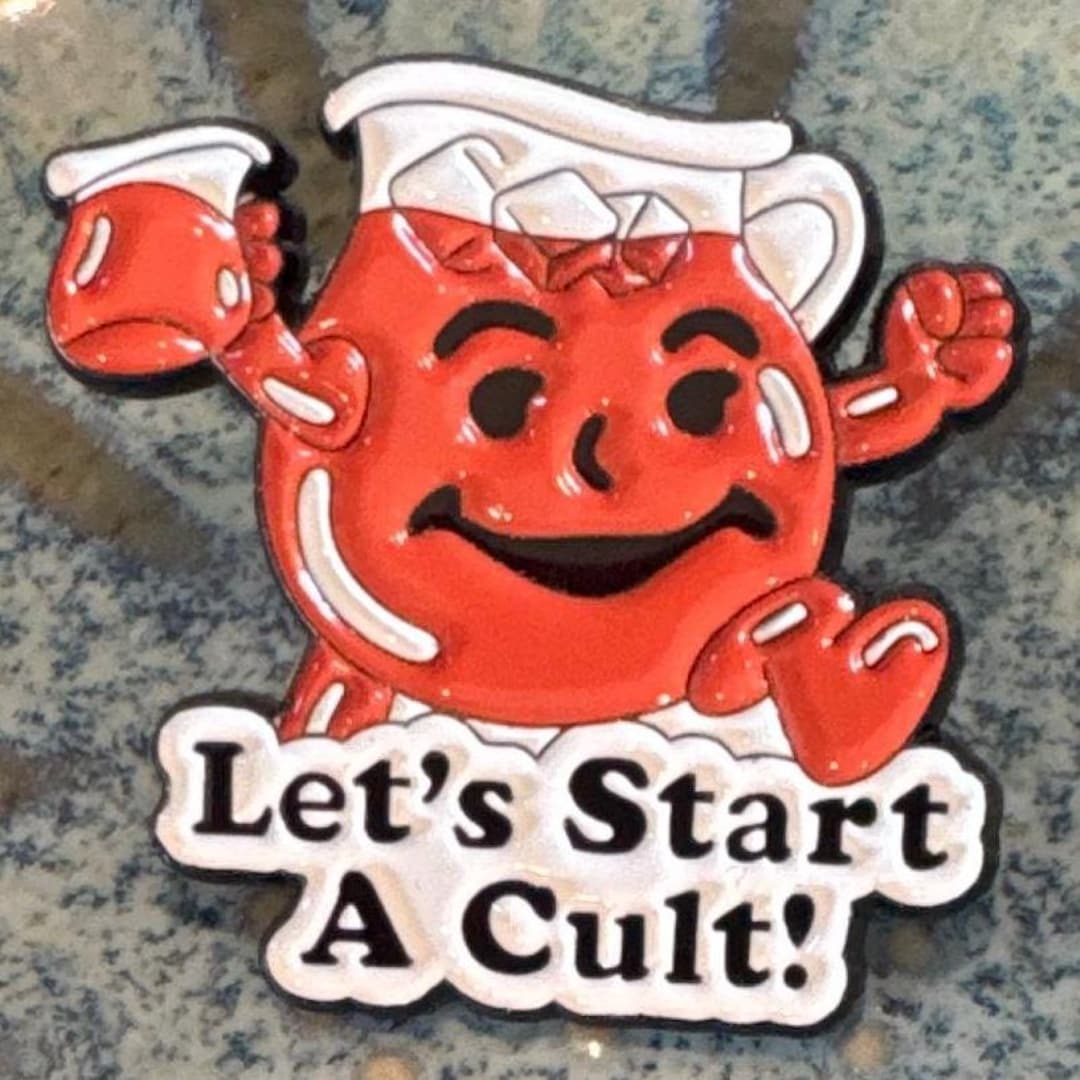 Lets Start a Cult Kool-aid Man Enamel Pin - Etsy