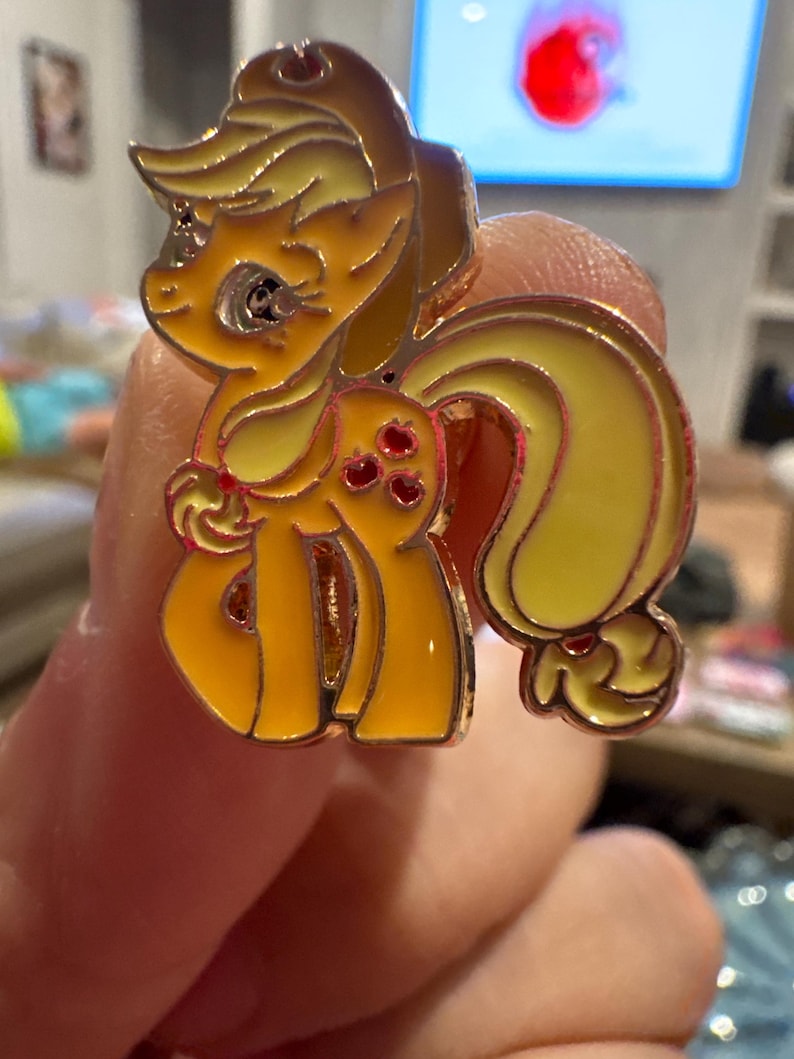 My Little Pony Applejack Enamel Pin - Etsy