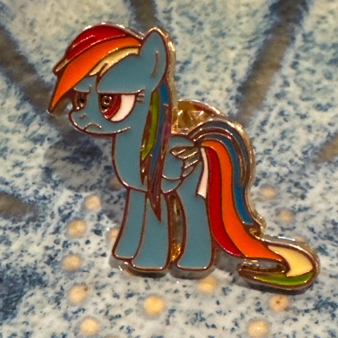 My Little Pony Rainbow Dash Enamel Pin - Etsy