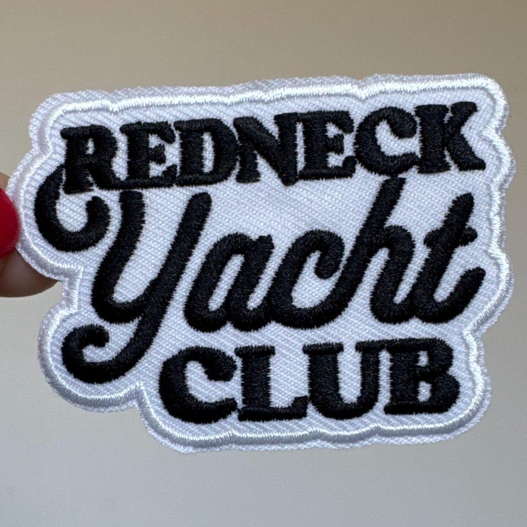 Redneck Yacht Club Iron on Patch - Etsy