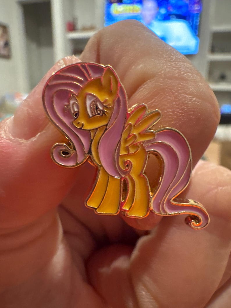 My Little Pony Fluttershy Enamel Pin - Etsy
