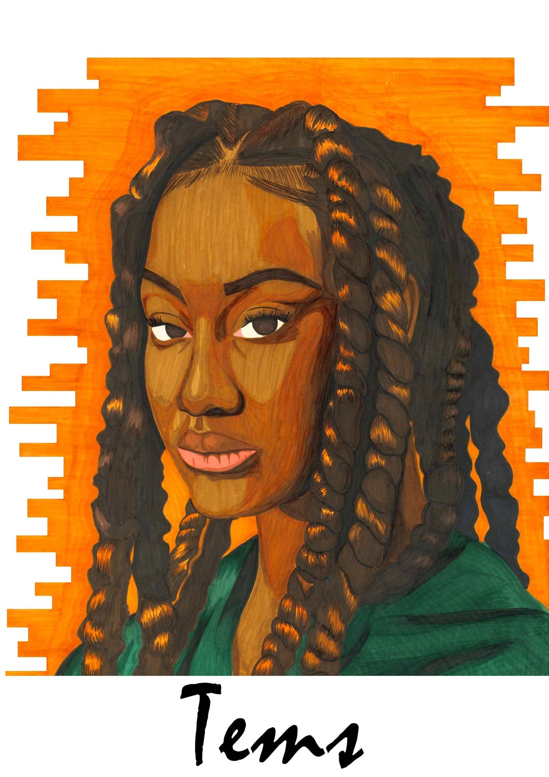 Tems Art Print Part of the SHADES Series - Etsy