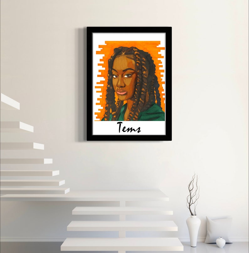 Tems Art Print Part of the SHADES Series - Etsy
