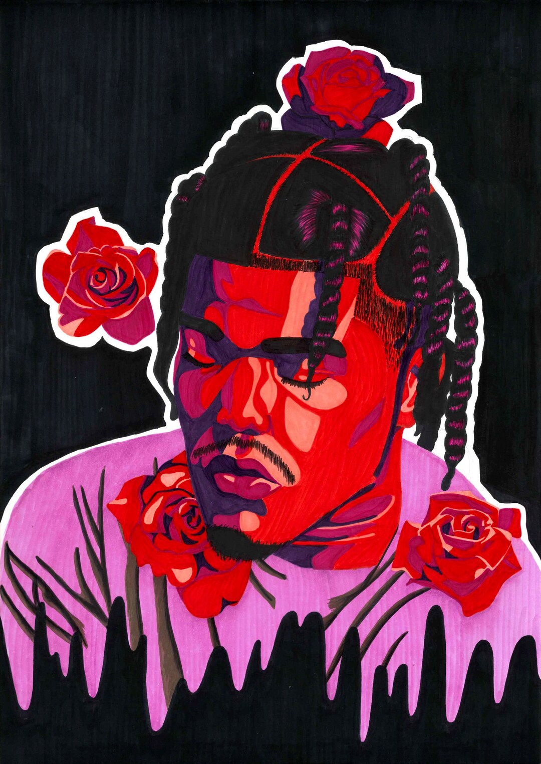 Smino irish Roses Pop Art Print - Etsy