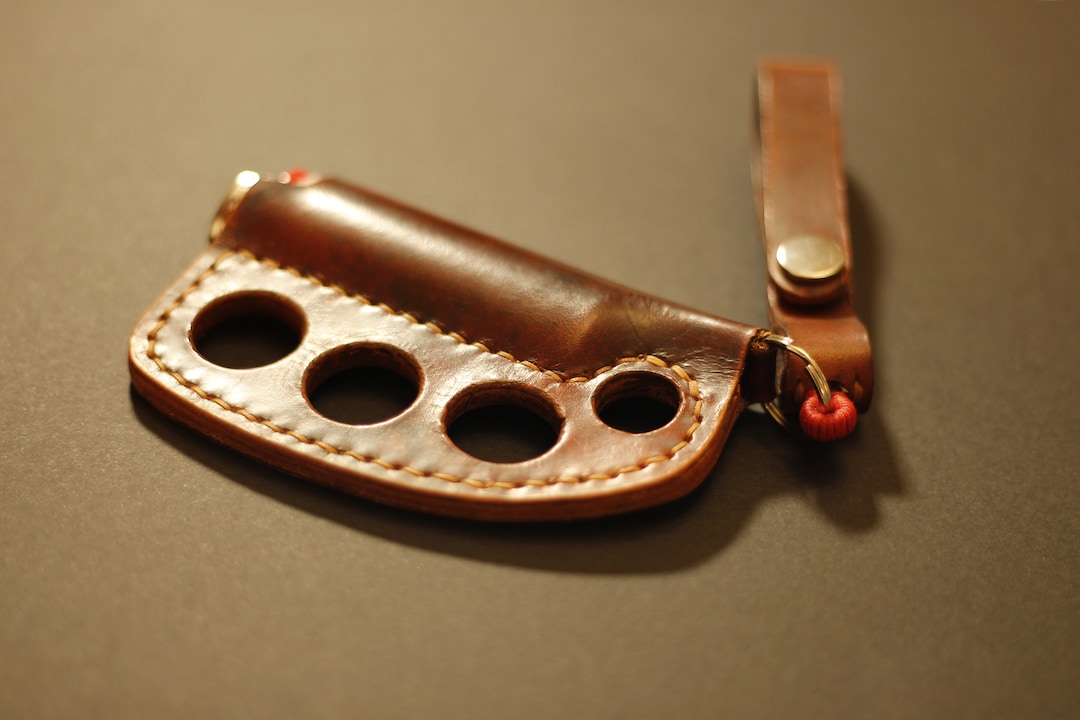 Knuckle Duster Lighter Case (pattern) - DIY Leather Craft Bic Lighter ...