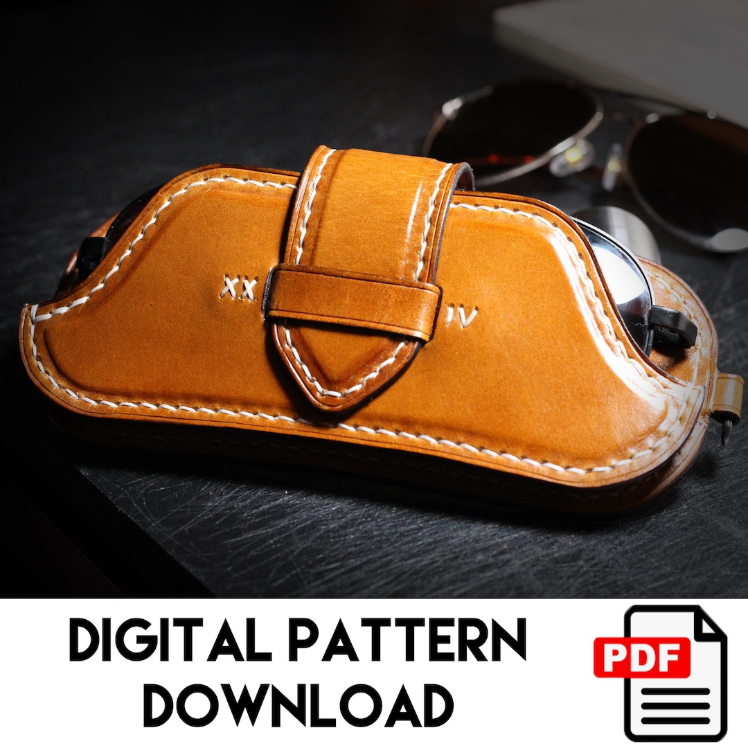 Sunglasses Case (digital Download Pattern) DIY Printable Leather Craft ...