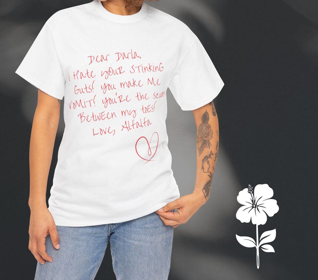 Little Rascals Tee, Alfalfa, Love Note, Gifts for Significant Other ...