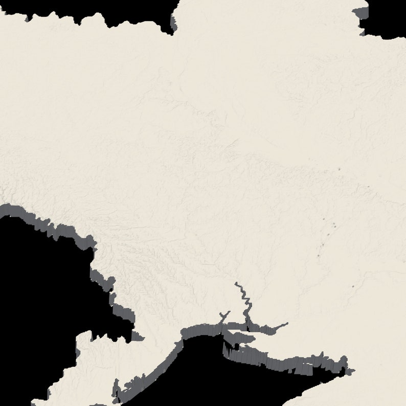 3D Topographical Relief Map of Ukraine CNC, 3D Print Terrain STL Model ...