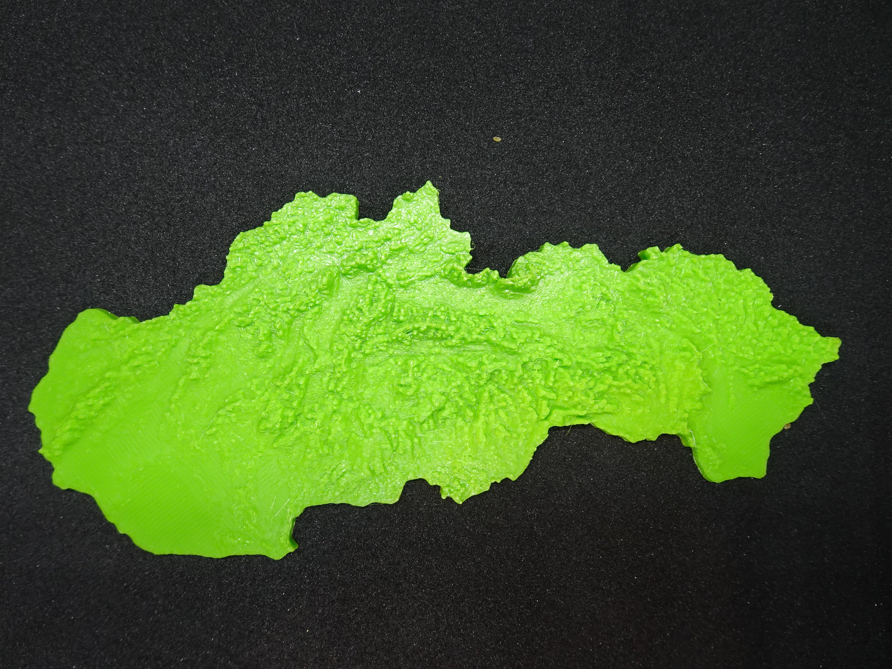 3D Topographical Relief Map of Slovakia CNC, 3D Print Terrain STL Model ...