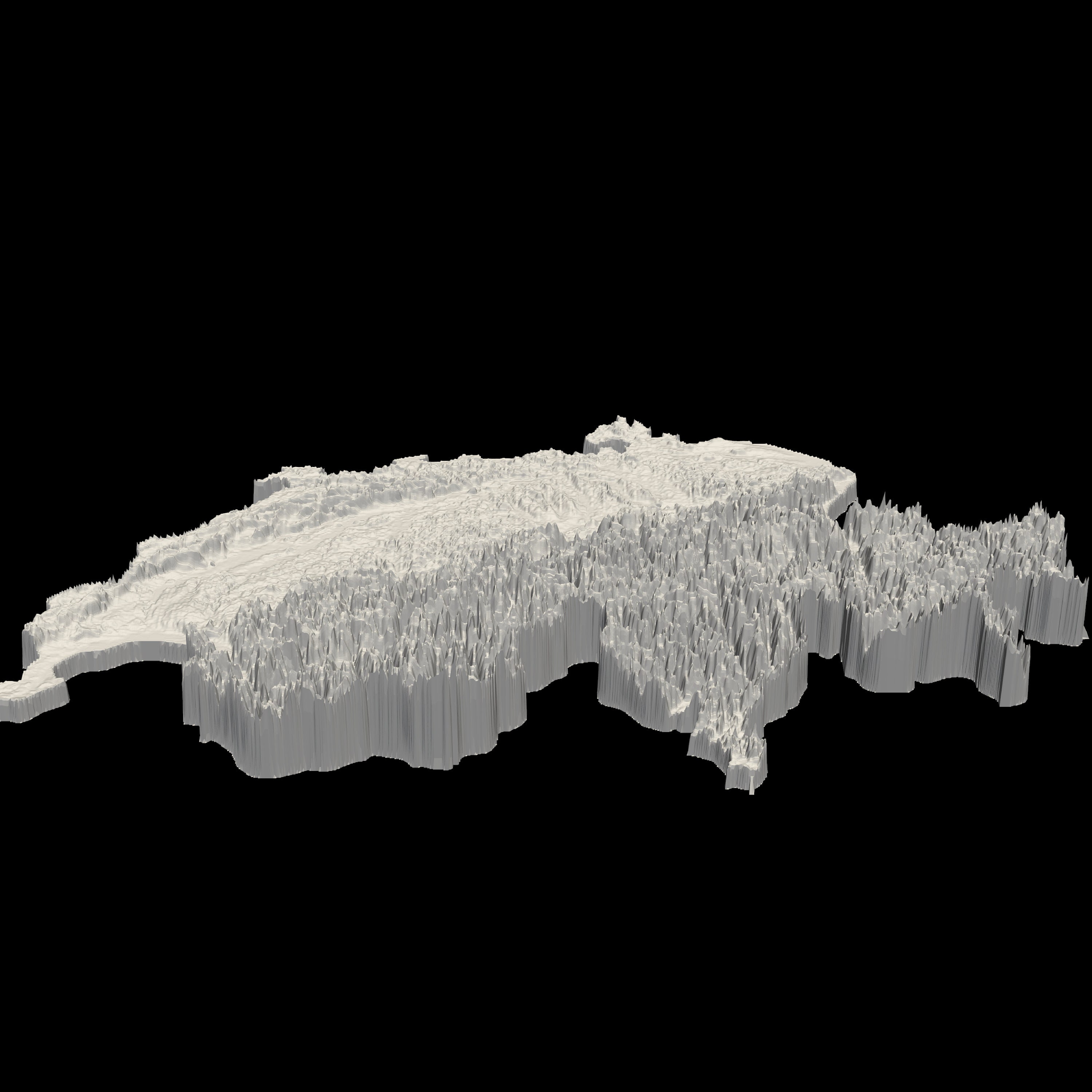 3D Topographical Relief Map of Switzerland CNC, 3D Print Terrain STL ...