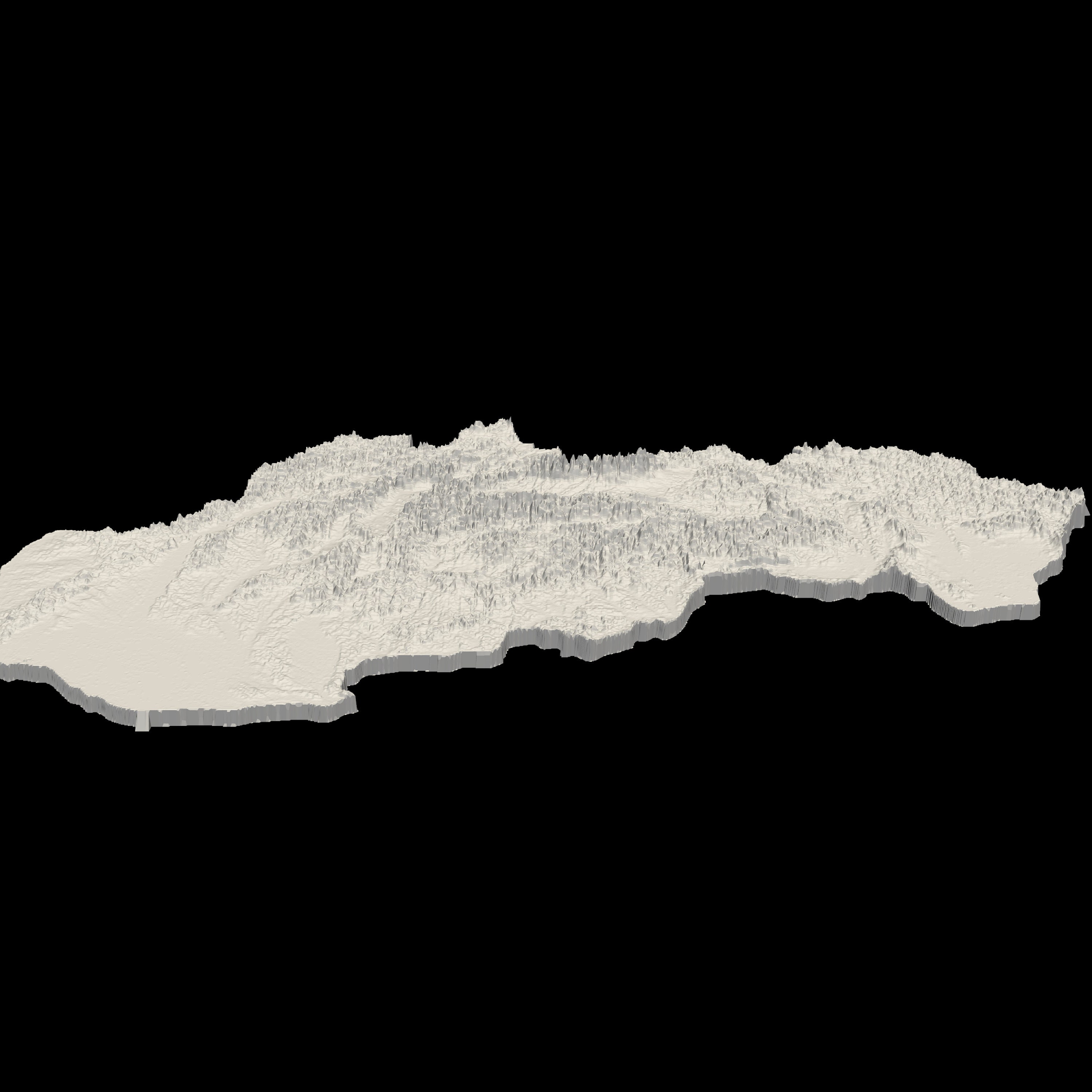 3D Topographical Relief Map of Slovakia CNC, 3D Print Terrain STL Model ...