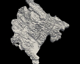3D Topographical Relief Map of Romania CNC, 3D Print Terrain STL Model ...