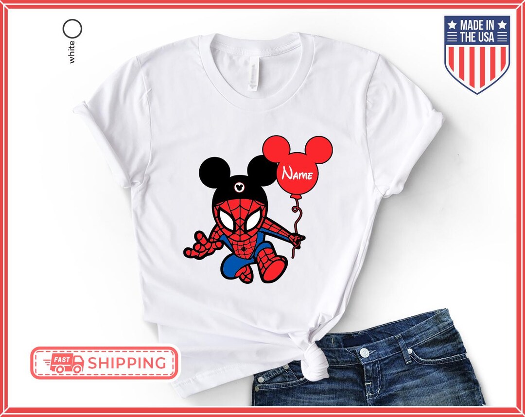 Custom Spider Shirt, Mickey Spidey Shirt, Disneyworld Kids Tee ...
