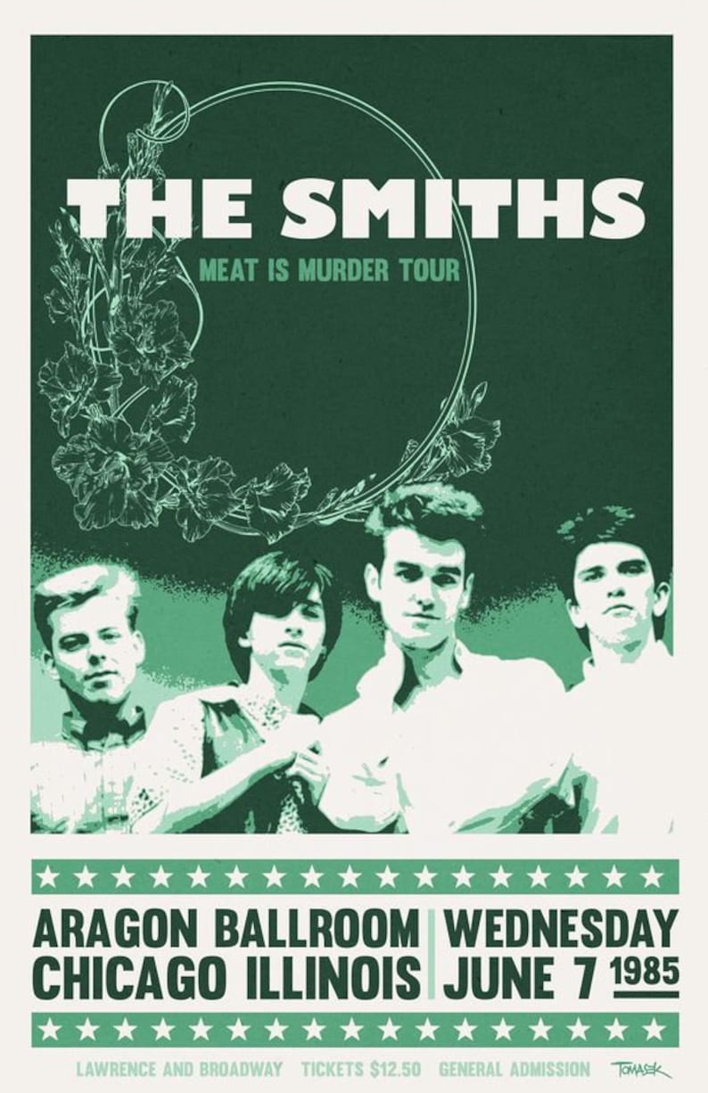 The SMITHS Posters & Flyers Wall Art Deco Vintage Collectors 1980s ...