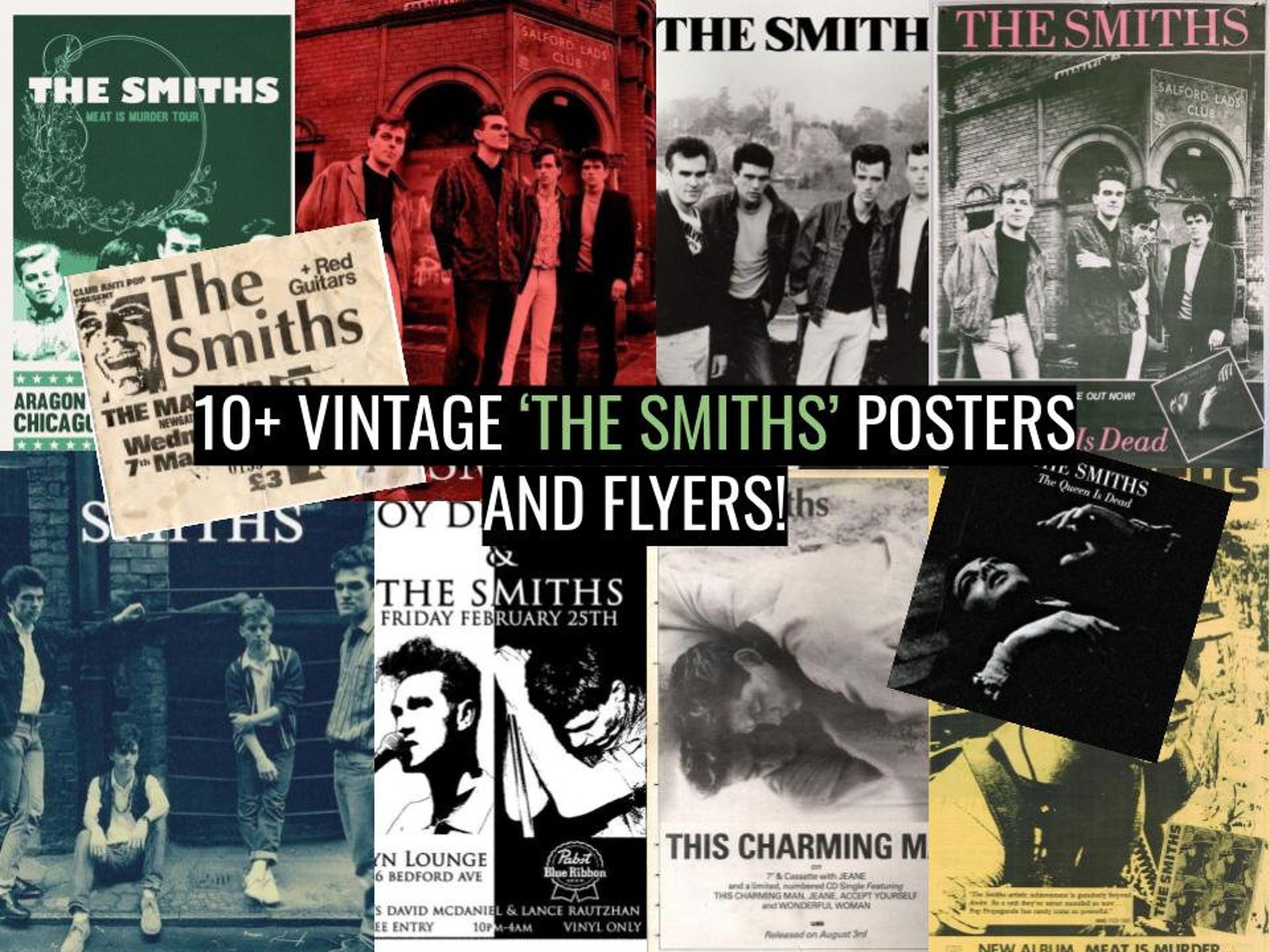 The SMITHS Posters & Flyers Wall Art Deco Vintage Collectors 1980s ...