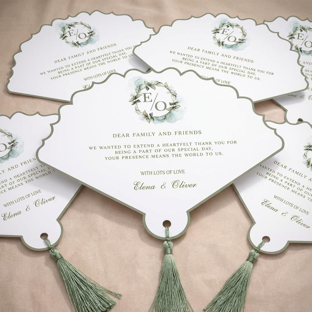 Personalized Wedding Paper Fans, Custom Venue Illustration Wedding ...