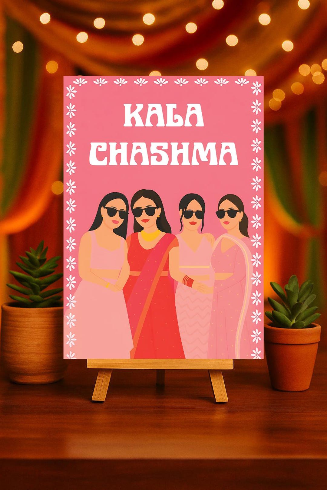 Kala Chashma Sign: Bollywood Sangeet, Mehndi Party Decor - Etsy Canada