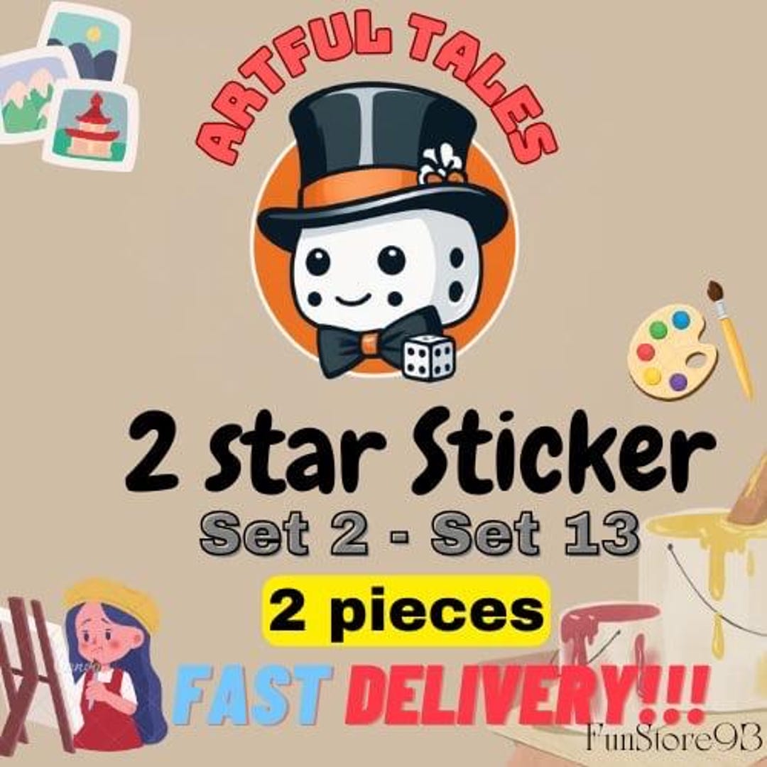 2 Star Sticker Monogo Summer Escape ( Two Pieces)* - Etsy