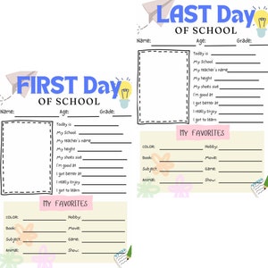 Back to School Printable, Back to School Questionnaire, School ...