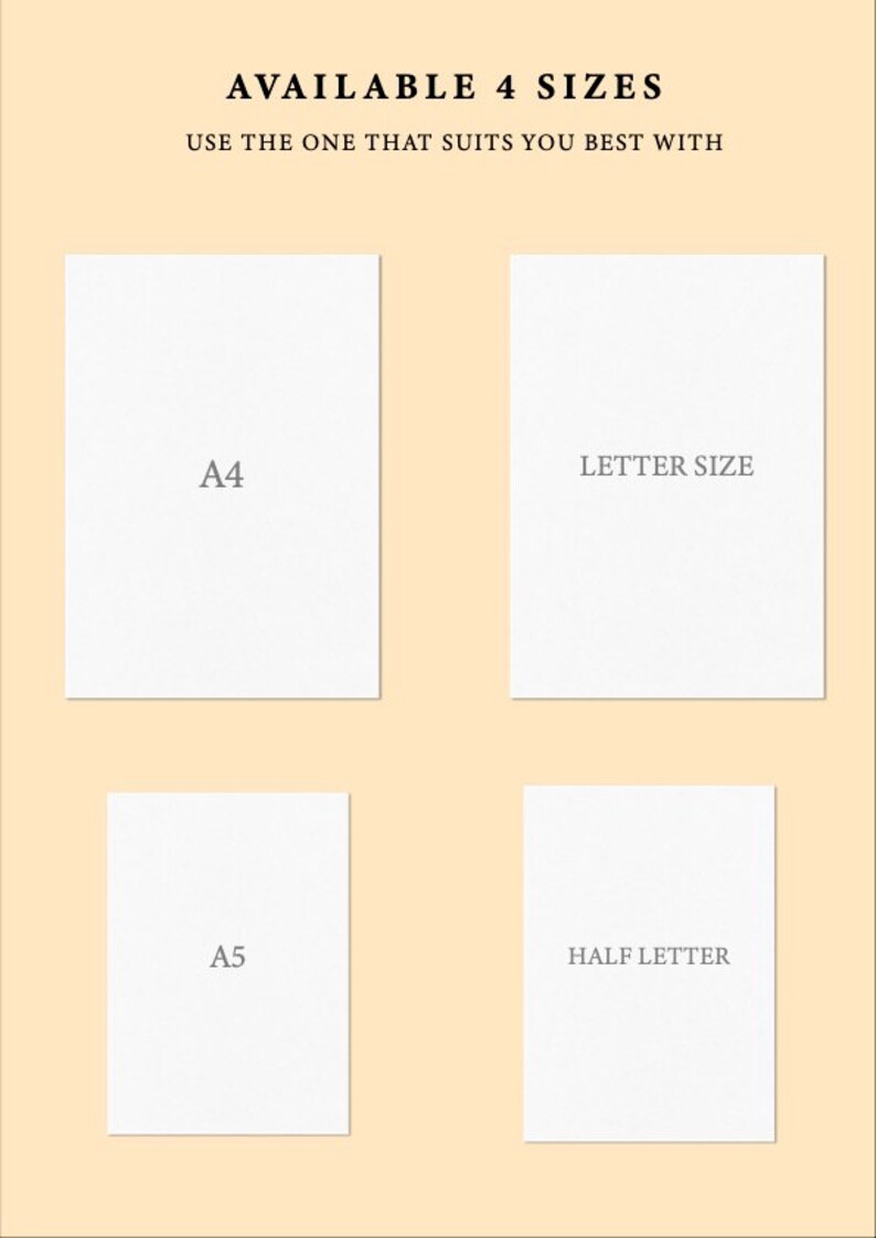 Daily Habit Tracker, Everyday Life Planner, Standard Checklist, A4 / A5 ...