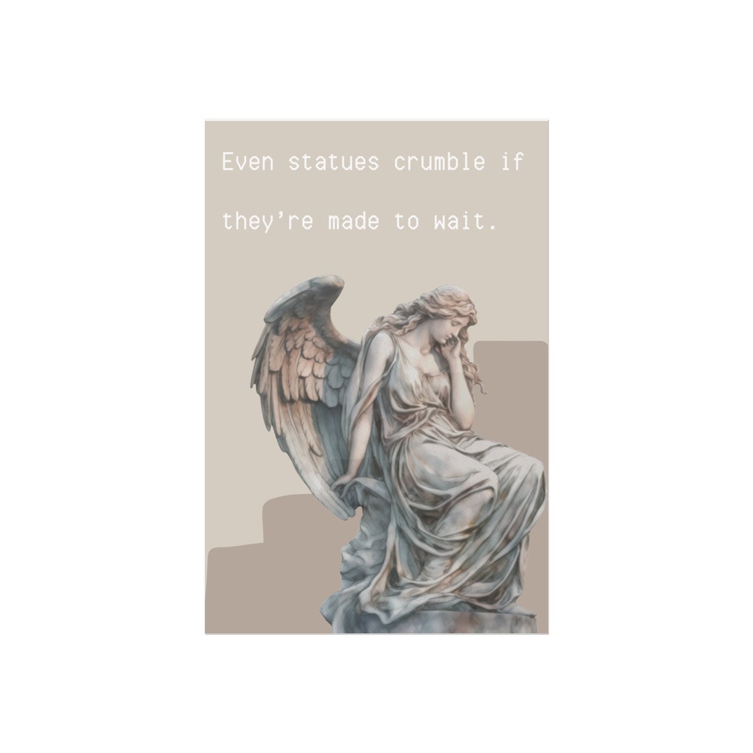 Taylor Swift Quote Poster Lyric Emotional Angel Statue Art Print - Etsy