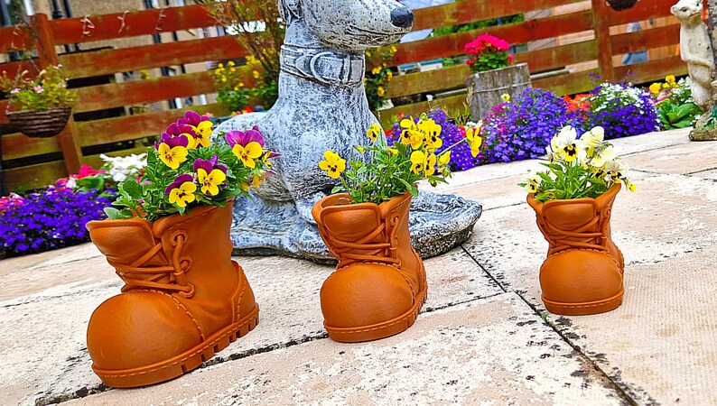 Boot Planter - Garden Decor - Wall-e Inspired - Flower Pot - Gift ...