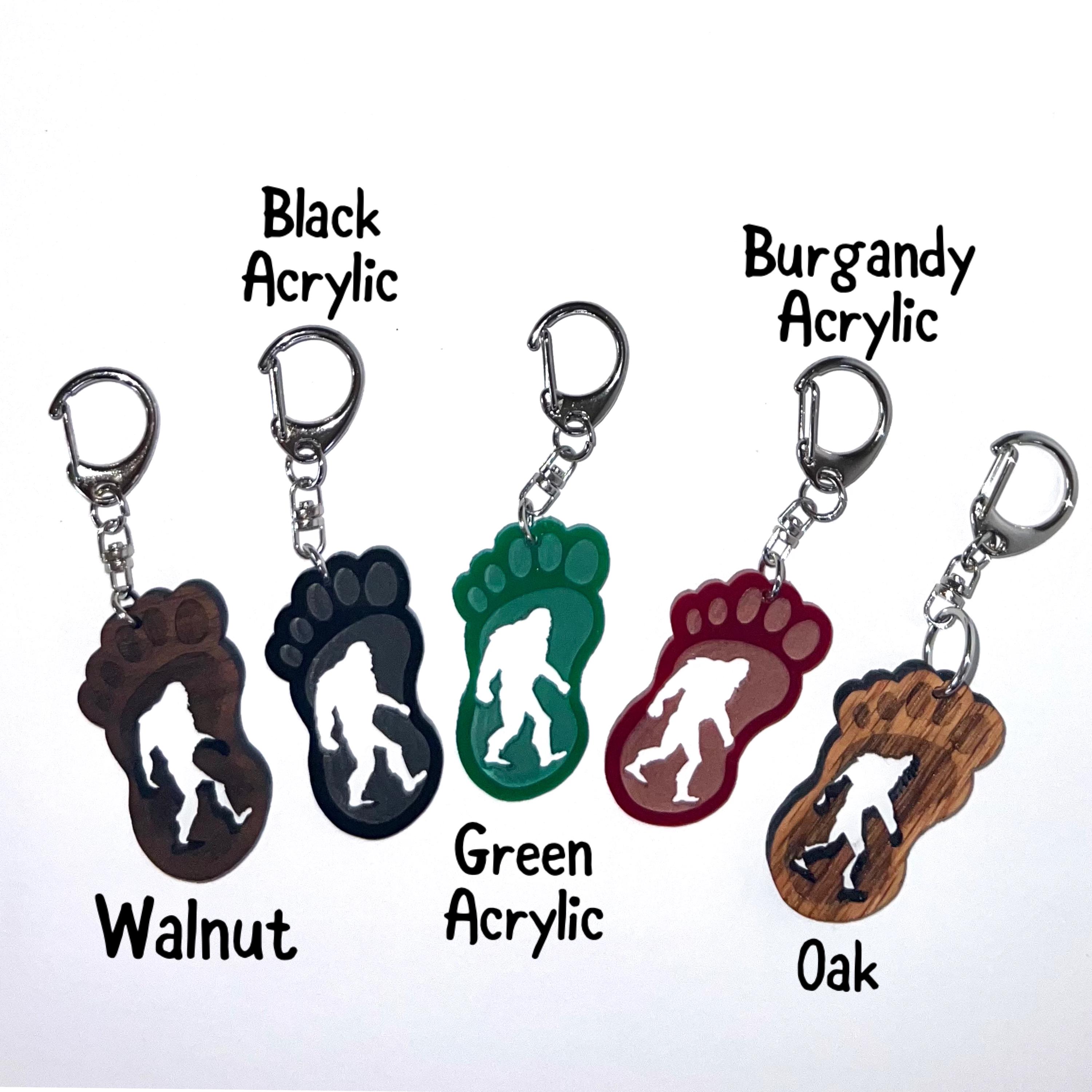 Bigfoot Footprint Keychain Charm - Etsy