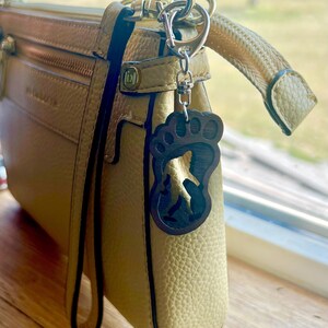 Bigfoot Footprint Keychain Charm - Etsy