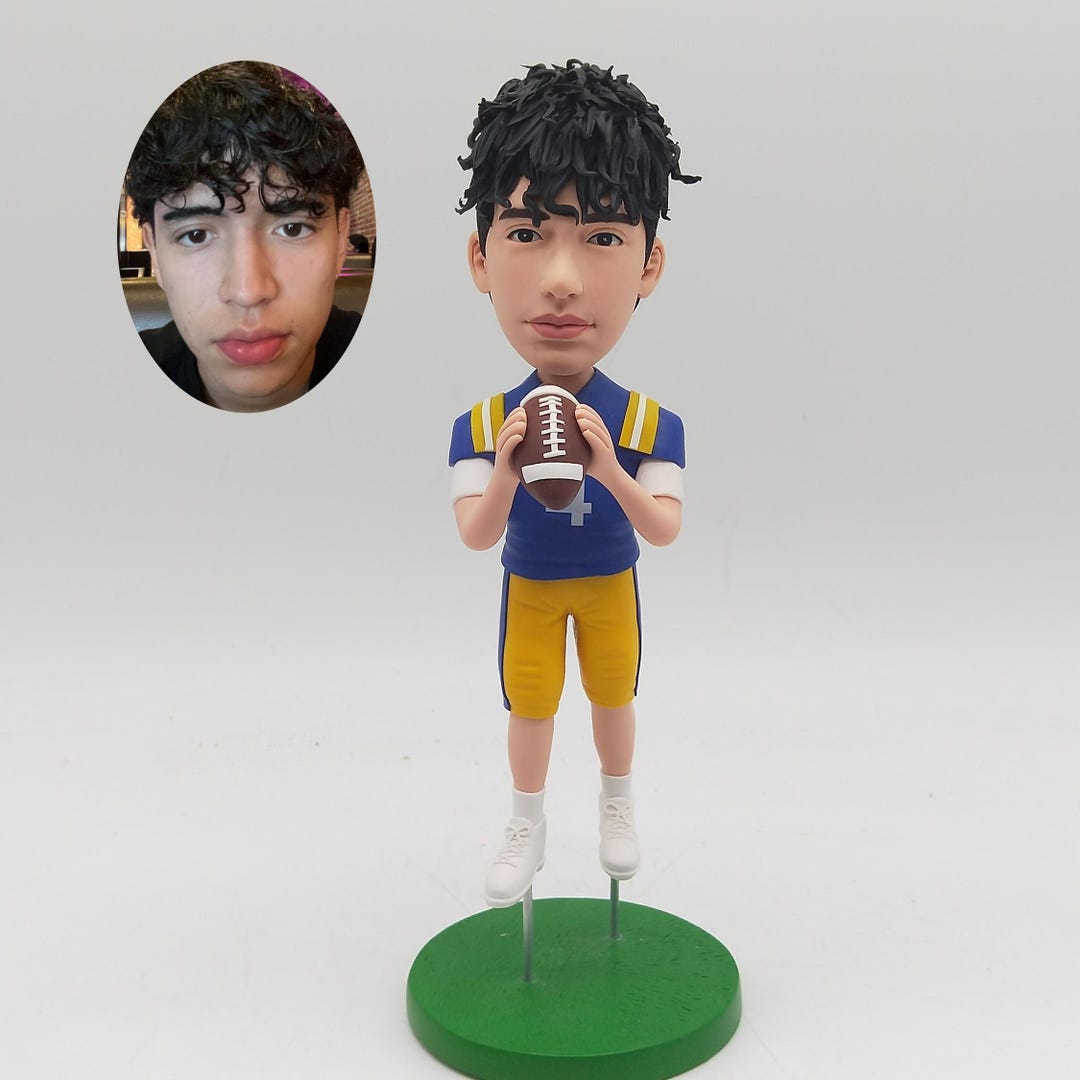 Custom Football Player Bobblehead Personalized NFL Athlete Figurine ...