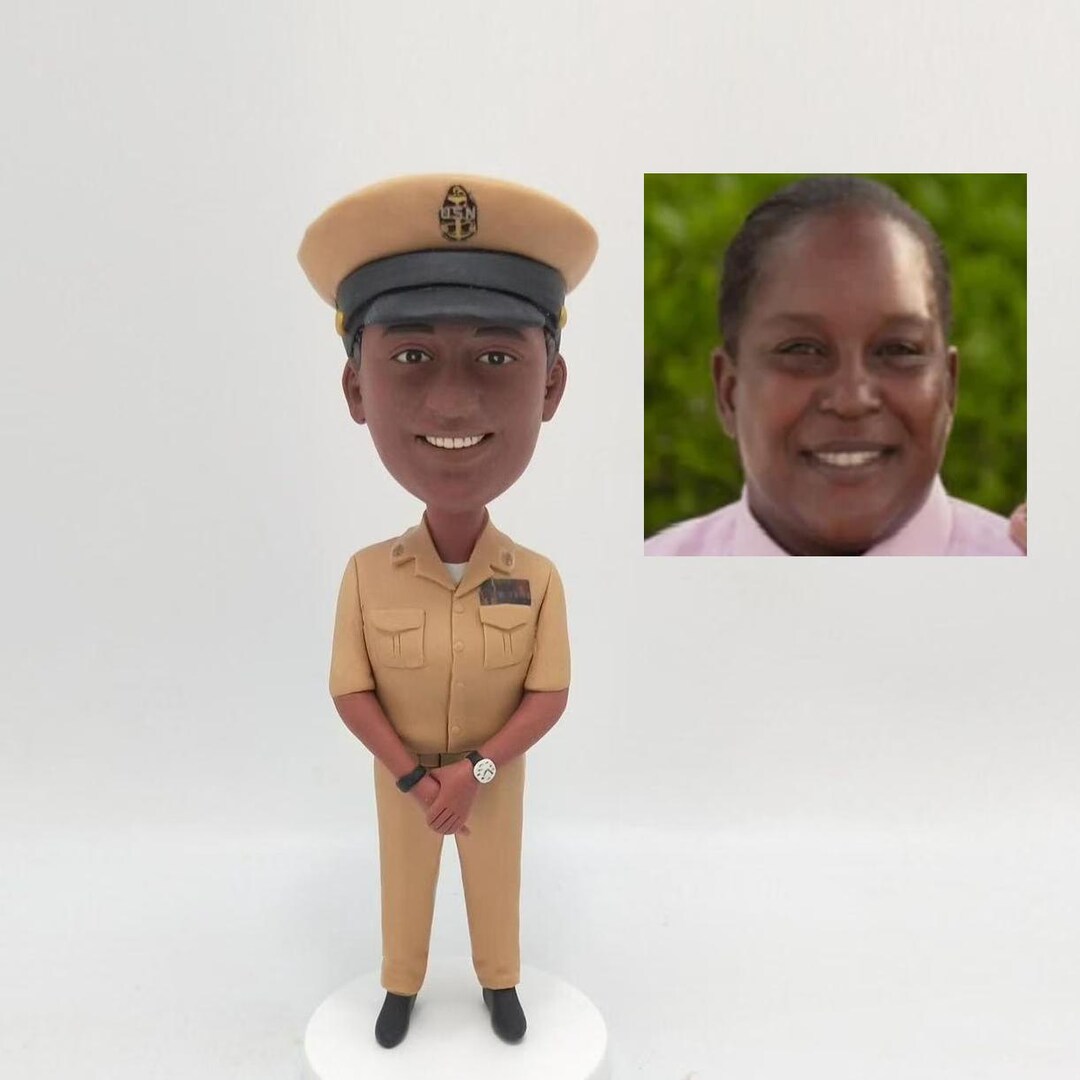 Custom Naval Officer Bobblehead, Custom Soldier Bobblehead, Custom ...