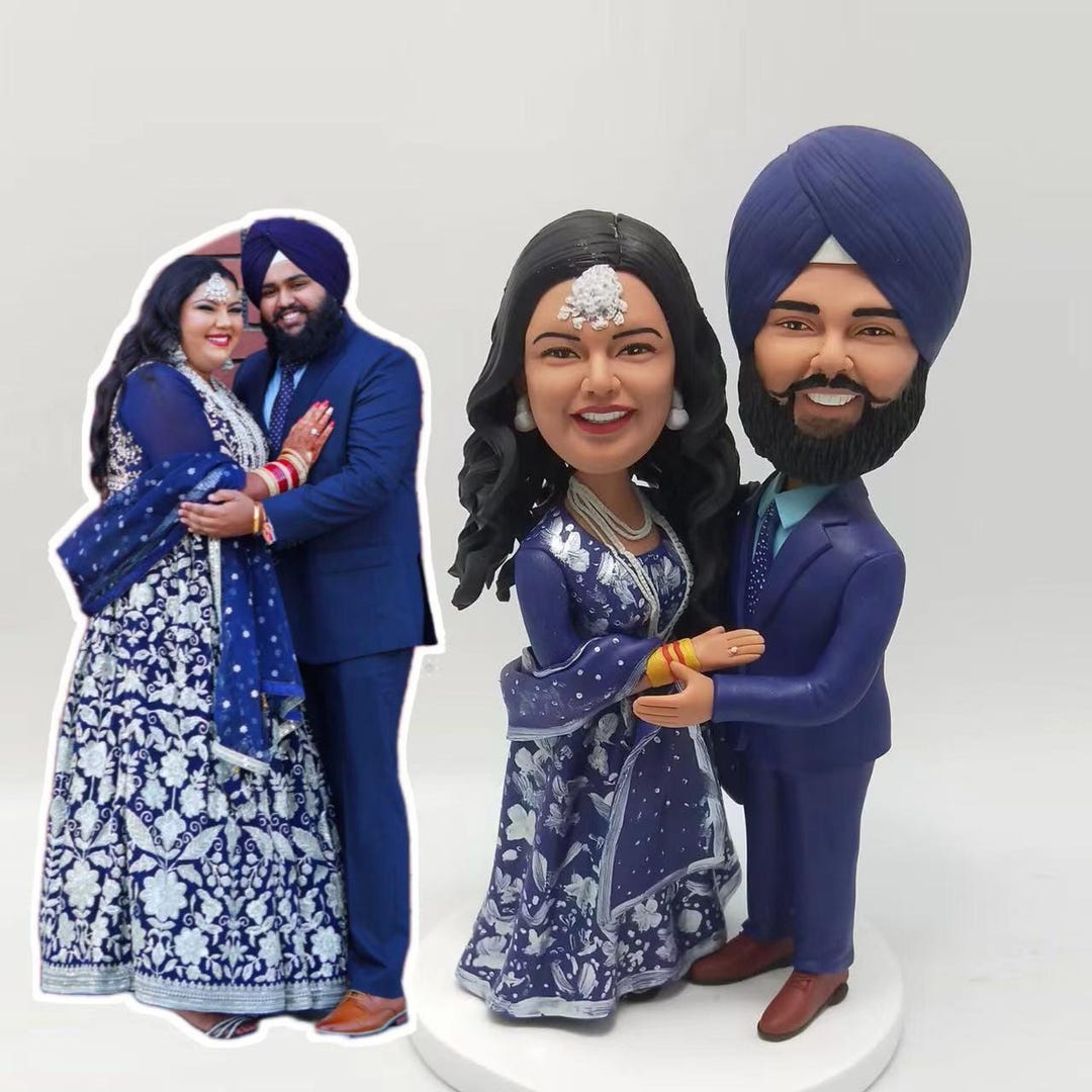 Custom India Bobble Head,personalized Indian Couple Bobble Heads ...