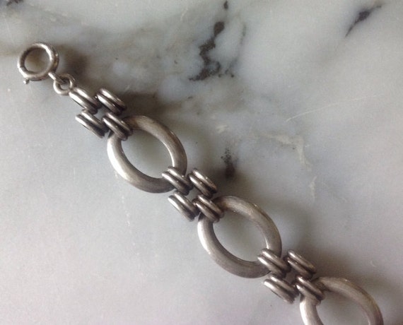 Handmade Chain Bracelet from the 60's - Gem