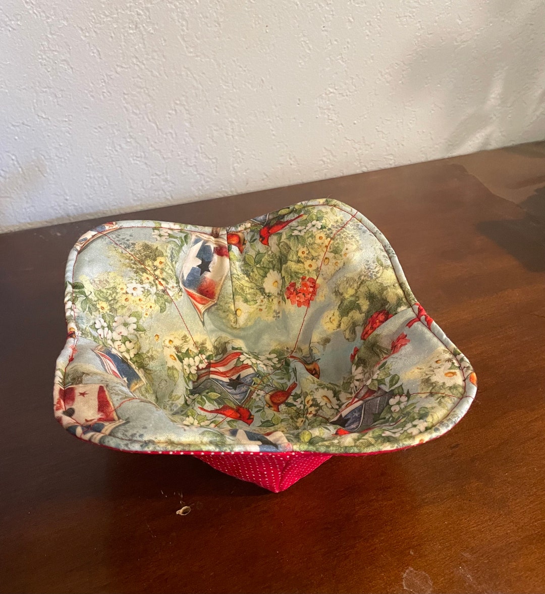 Bowl Cozy, Birdhouses Bowl Cozy Fabric Bowl, Bowl Cozy, Cardinals Bowl ...